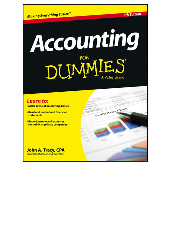 Accounting For Dummies-Wiley: Financial Basics Explained - Expert Training