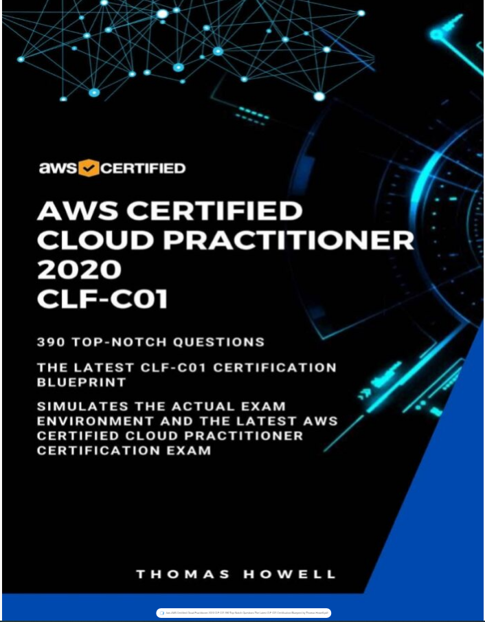 Aws AWS Certified Cloud Practitioner 2020 CLF-C01 390 Top-Notch ...