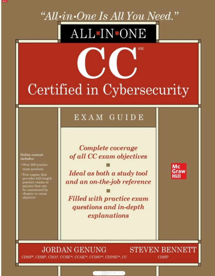CC Certified in Cybersecurity All-in-One Exam Guide-McGraw Hill (2023).pdf - Expert Training