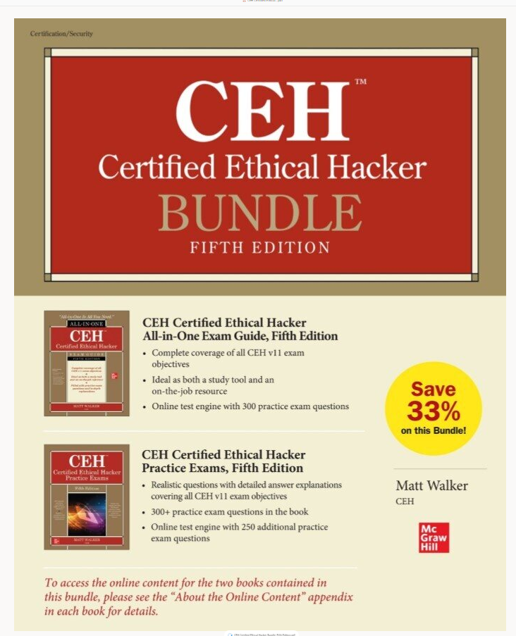 CEH Certified Ethical Hacker Bundle, Fifth Edition - Expert Training