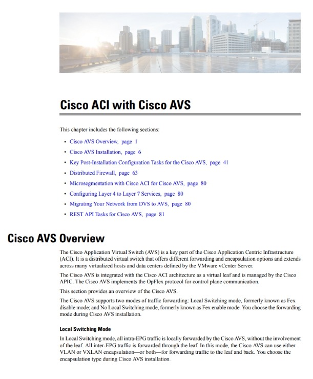 Cisco ACI with Cisco AVS - Expert Training
