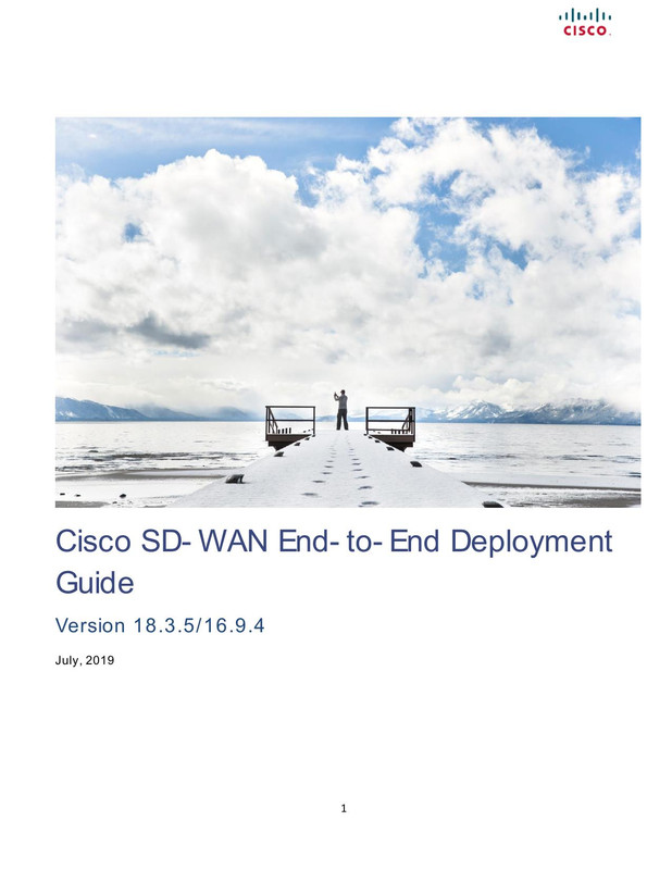 Cisco Software-Defined Wide Area Networks: Cisco SD-WAN Design Guide - Expert Training