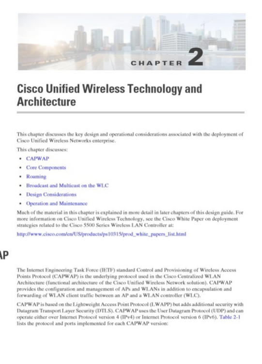 Cisco Unified Wireless Technology and Architecture - Expert Training