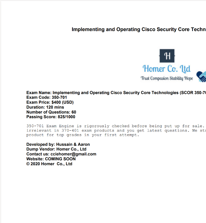 Implementing and Operating Cisco Security Core Technologies (SCOR 350-701 - Expert Training