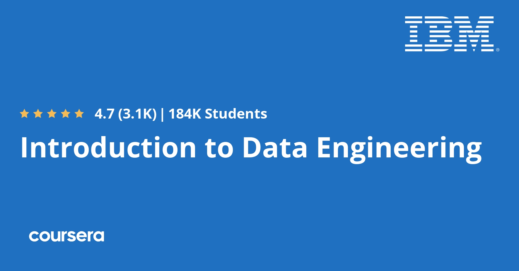 Introduction to Data Engineering (2025) - Coursera - Expert Training