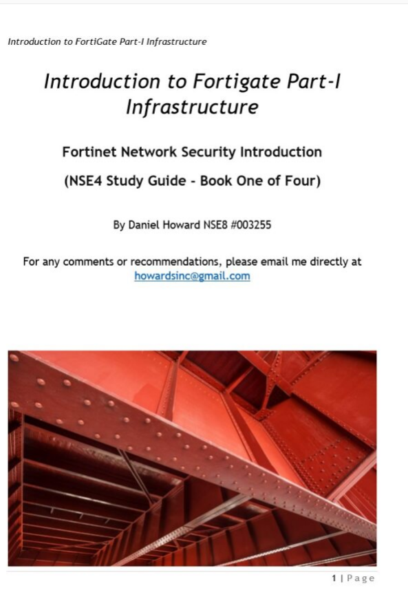 Introduction to FortiGate Part-1 Infrastructure (Daniel Howard).pdf ...