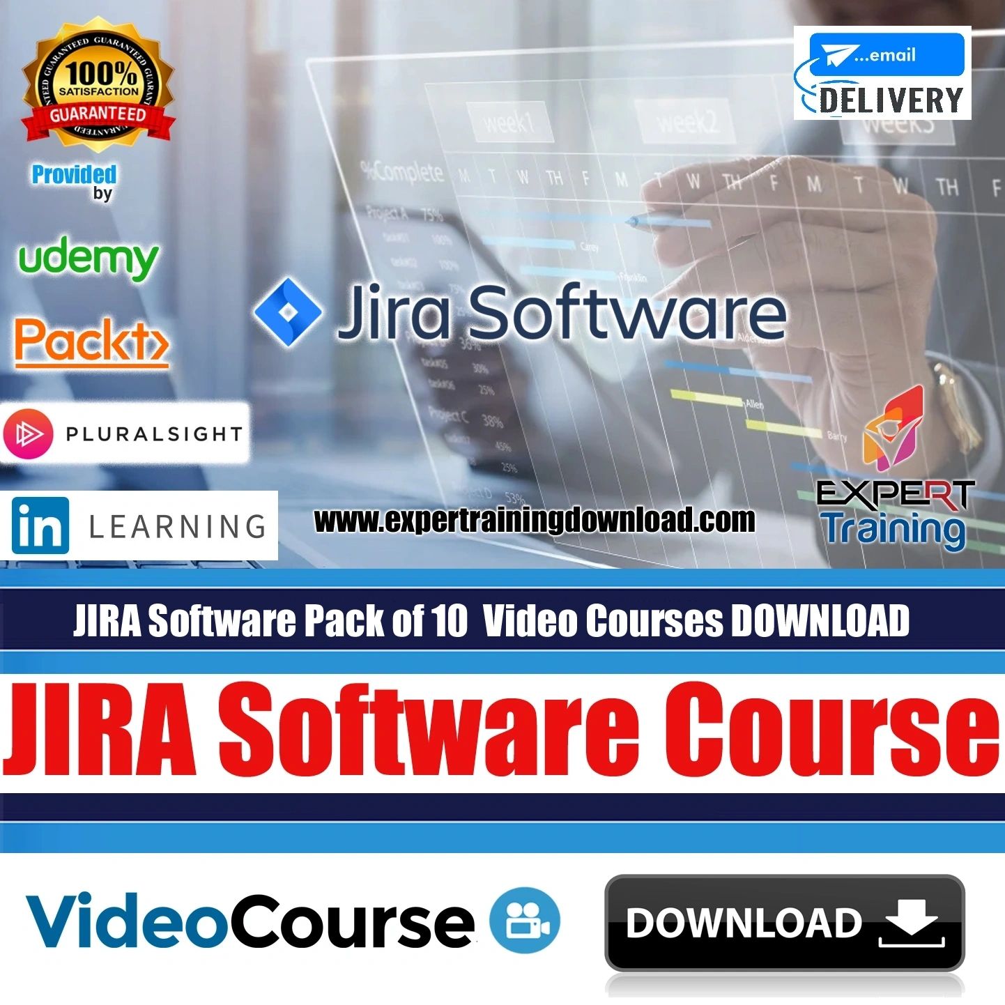 JIRA Software Pack of 10 Video Training Courses & PDF Guides - Expert Training
