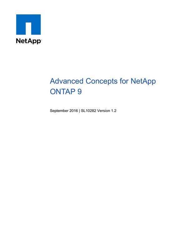 Advanced Concepts for NetApp ONTAP 9 - Expert Training