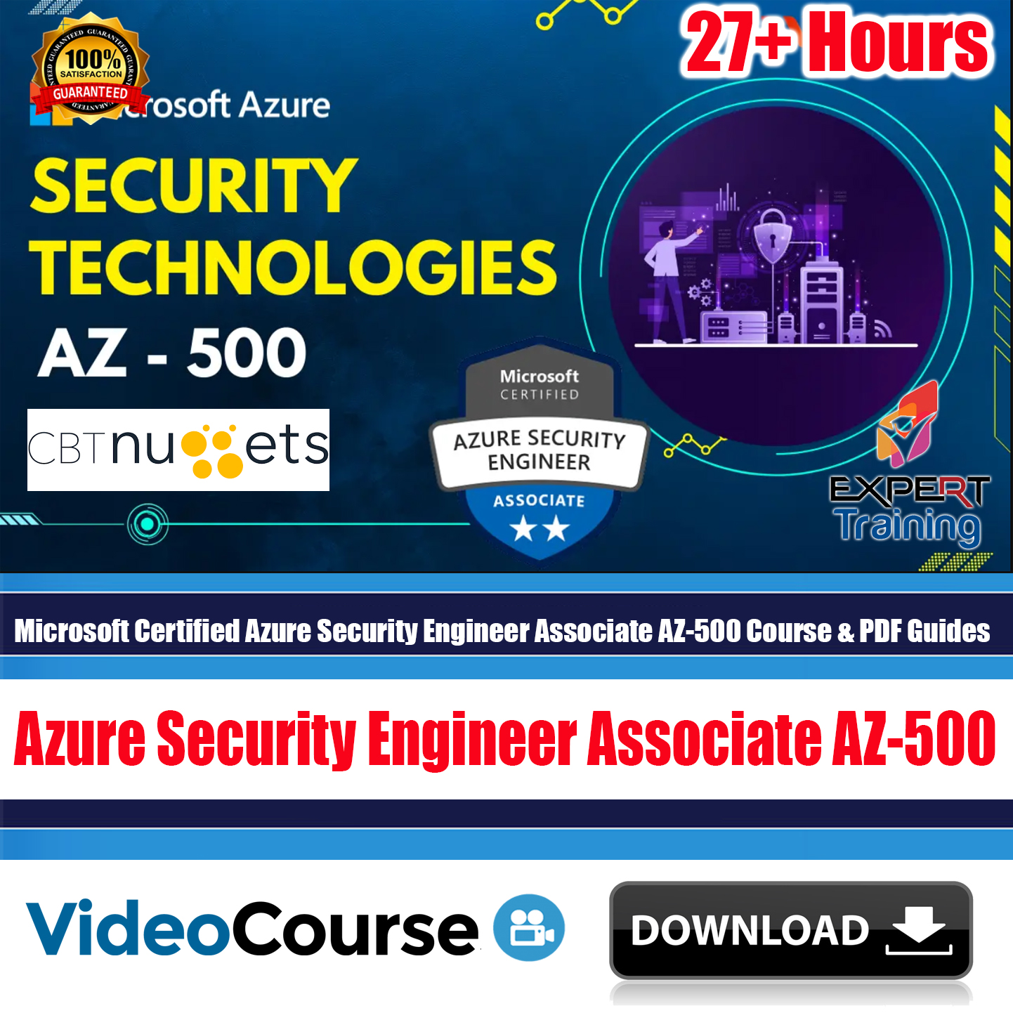 Microsoft Certified Azure Security Engineer Associate AZ-500 Course & PDF Guides - Expert Training