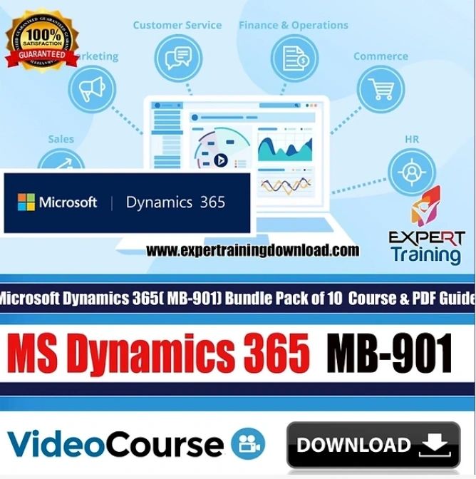 Microsoft Dynamics 365( MB-901) Bundle Pack of 10 Course & PDF Guides ...