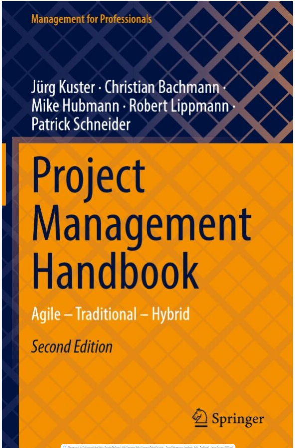 Project Management Handbook_ Agile ? Traditional ? Hybrid-Springer (2023) - Expert Training