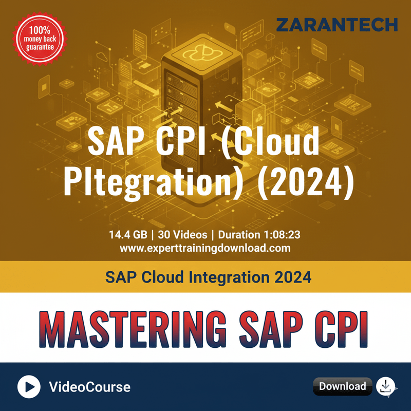 SAP CPI Cloud Platform Integration Training 2024 - Expert Training