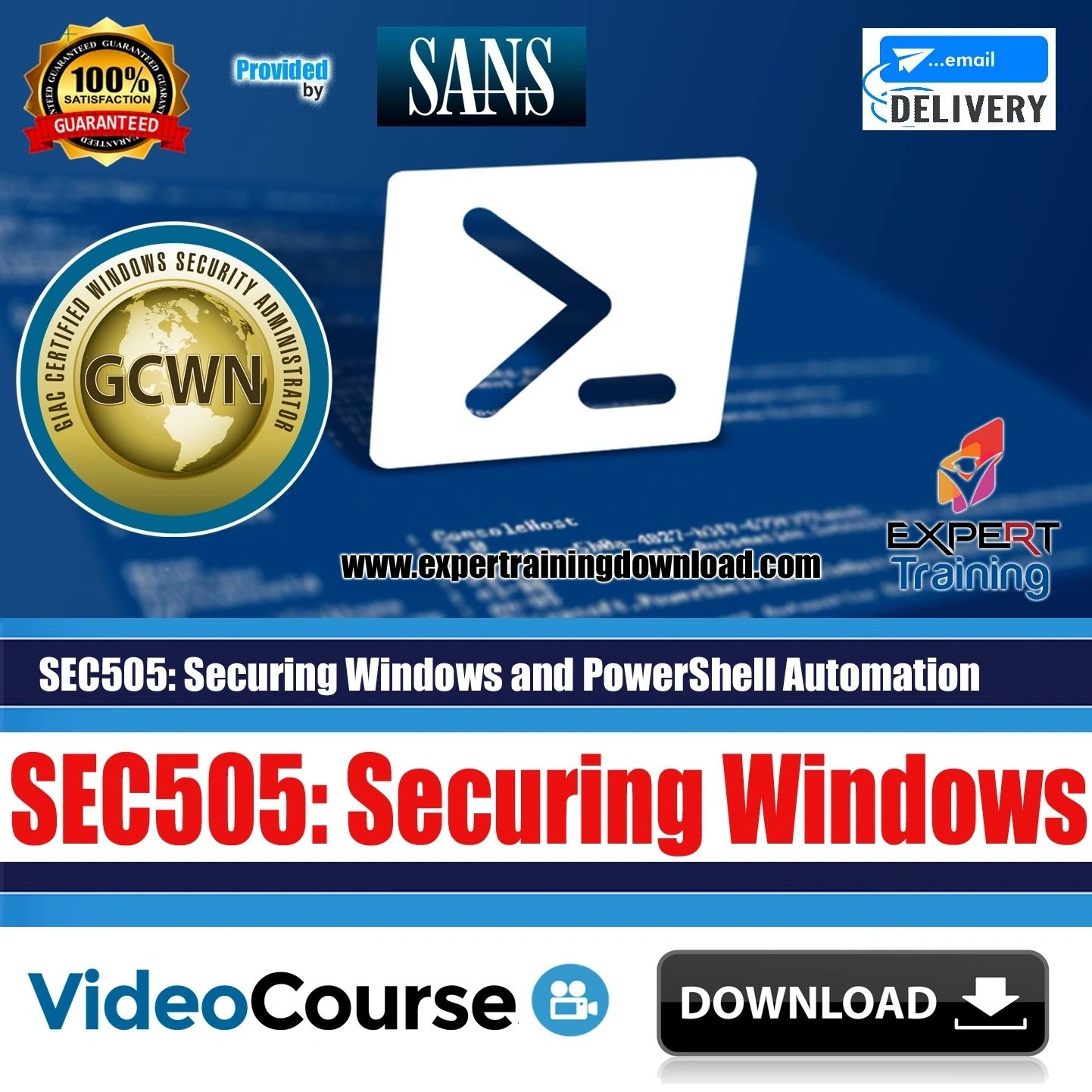 SEC 505 Securing Windows with PowerShell Training - Expert Training