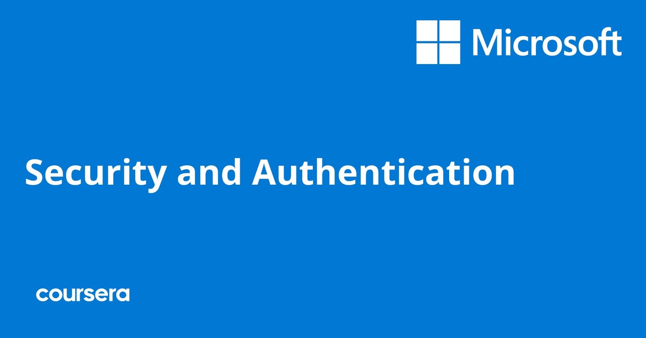 Security & Authentication (2025) - Coursera - Expert Training