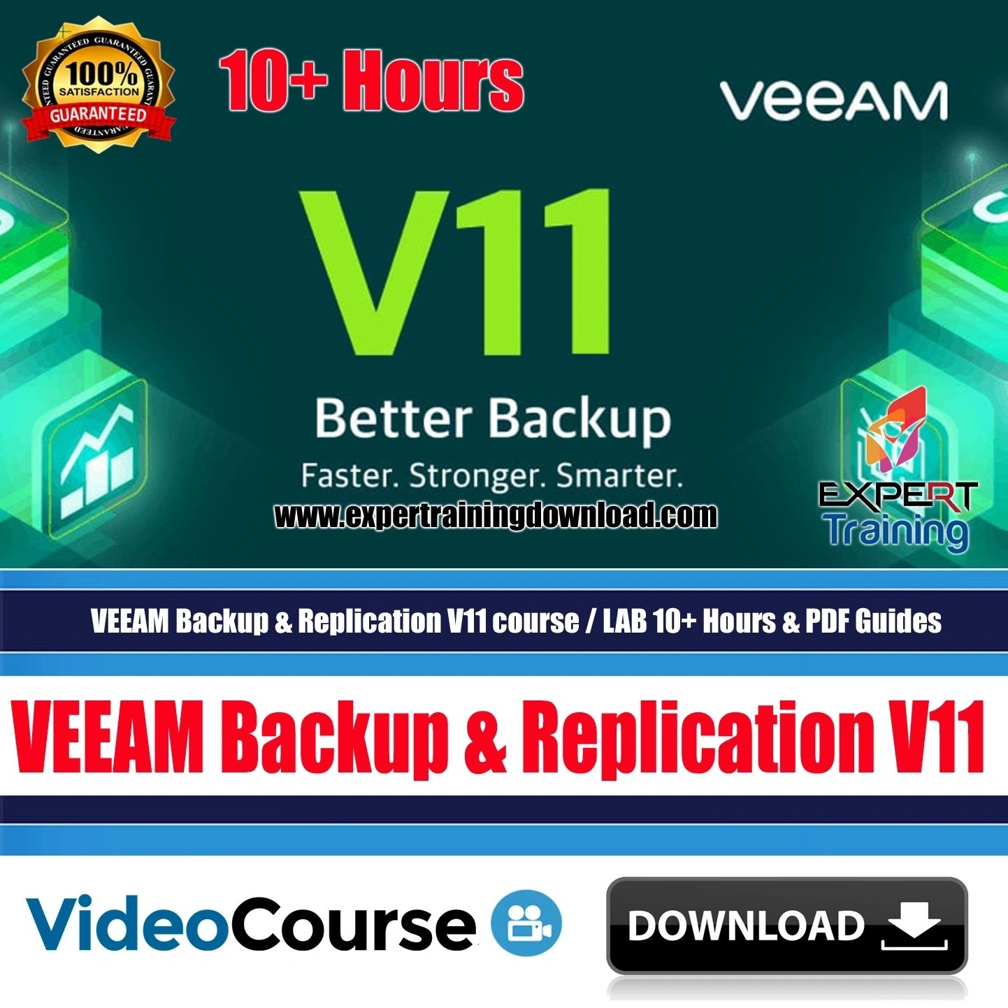 VEEAM Backup & Replication V11 course - LAB 10+ Hours & PDF Guides - Expert Training