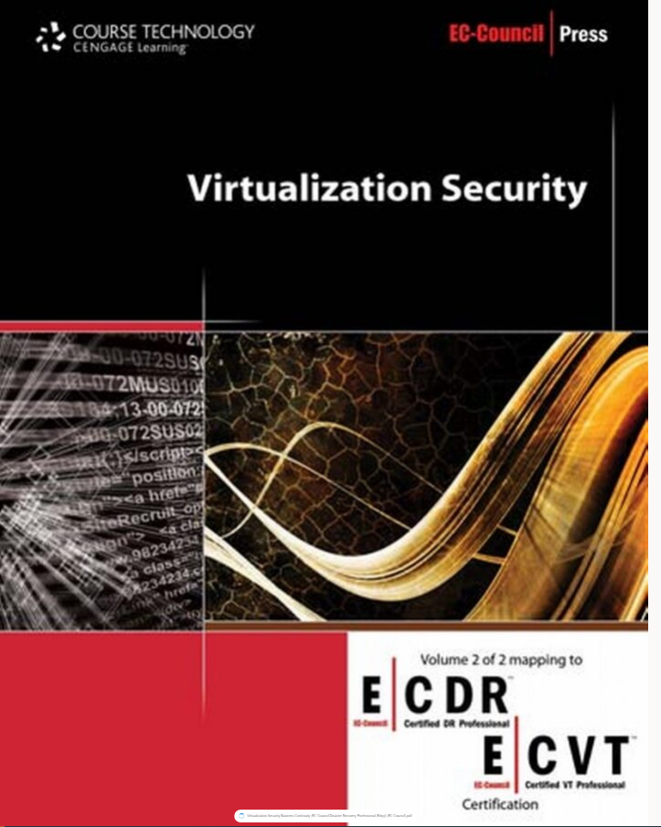 Virtualization Security Business Continuity Ec Council Disaster Recovery Professional Expert