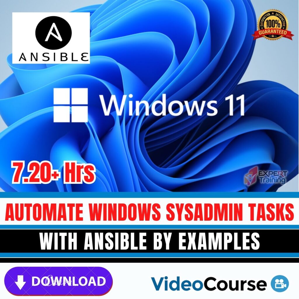 Automate Windows SysAdmin tasks with Ansible in 50+ examples - Expert Training
