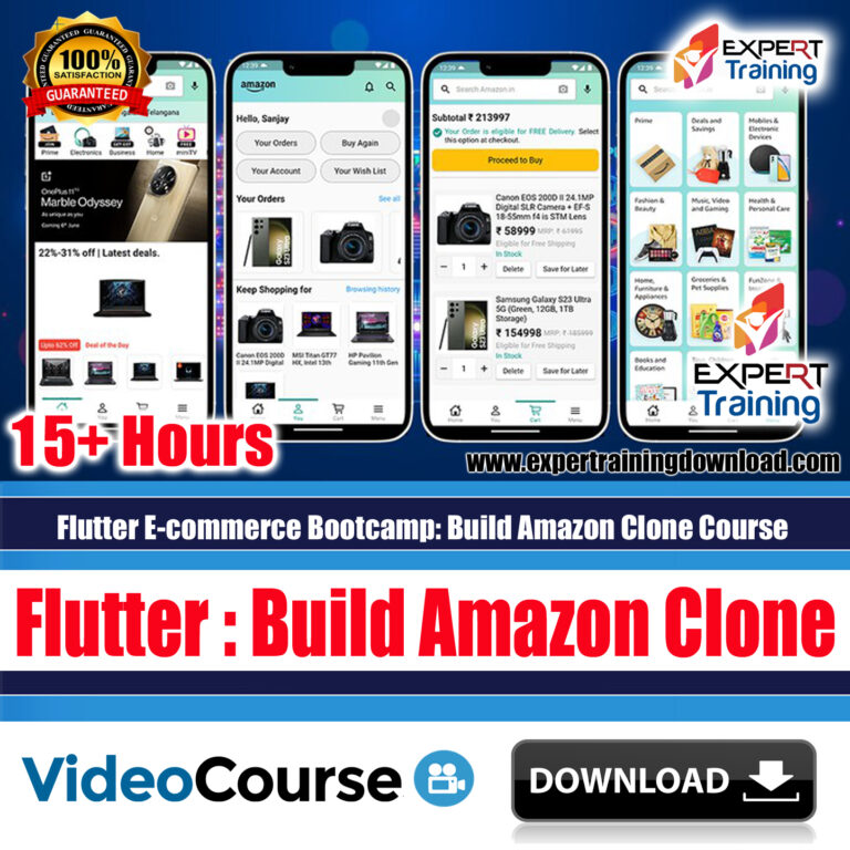 Flutter E-commerce Bootcamp Build Amazon Clone Course - Expert Training