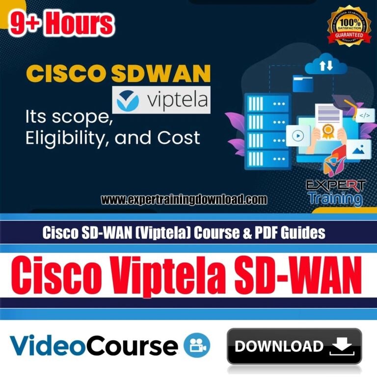 Cisco SD-WAN Viptela Part 1 Part 2 Complete Online Course & PDF Guide - Expert Training