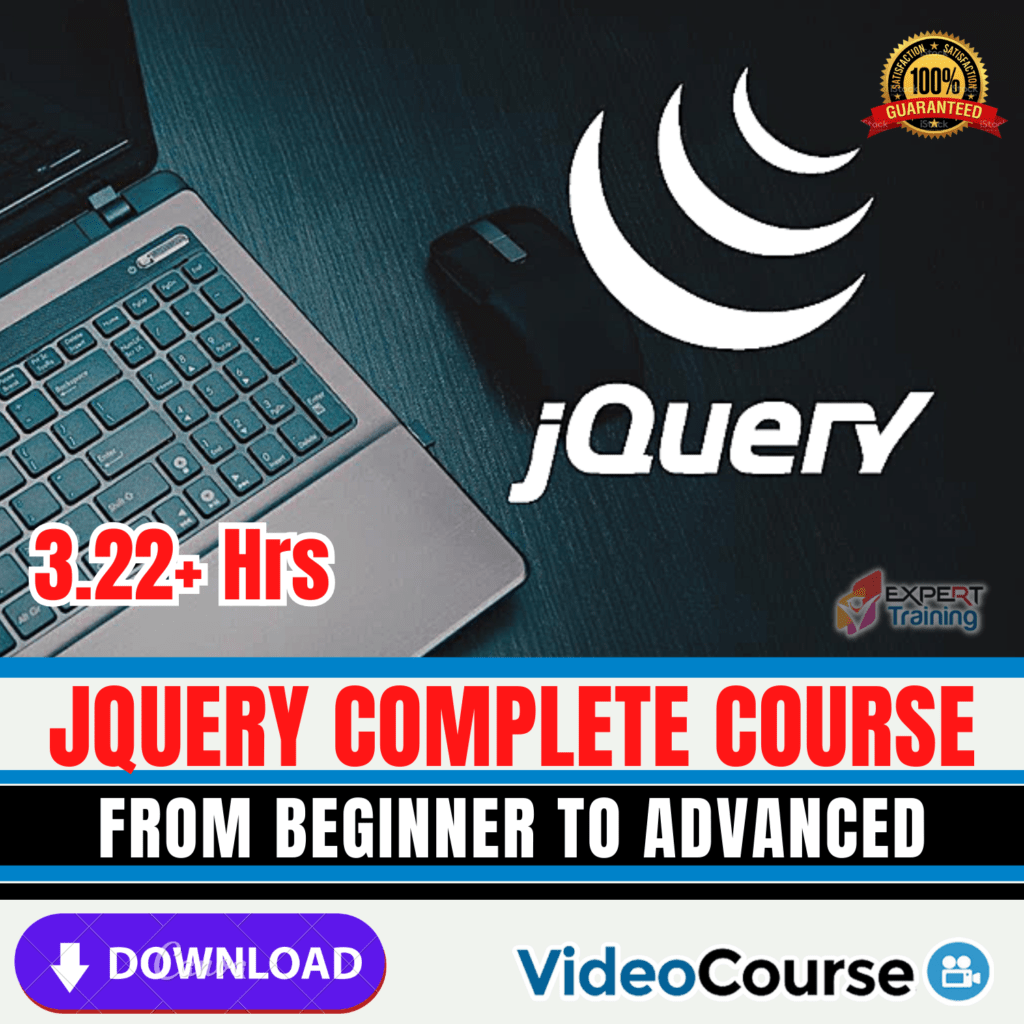 jQuery Complete jQuery Course From Beginner To Advanced - Expert Training