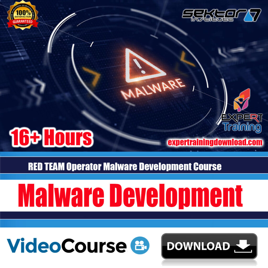 RED TEAM Operator Malware Development Pack of 5 Courses - Expert Training