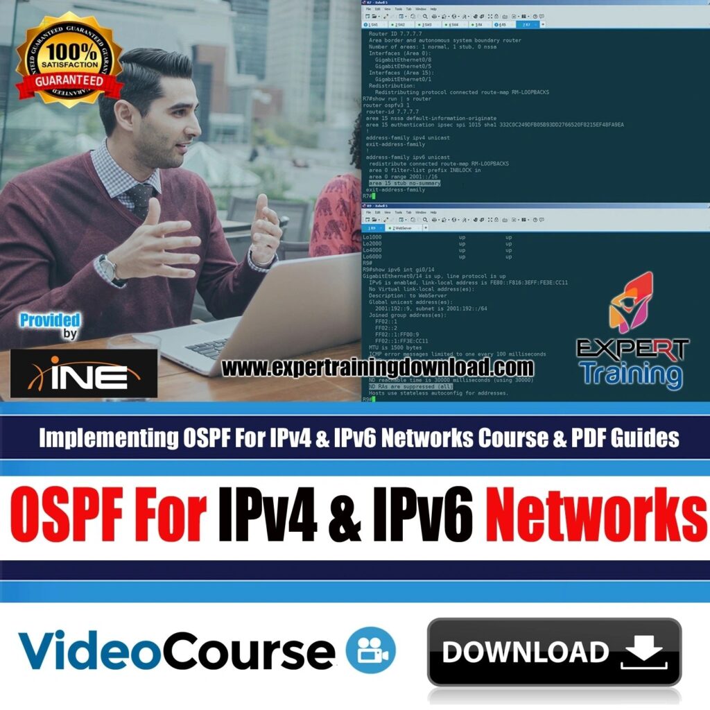 Implementing OSPF For IPv4 & IPv6 Networks Course & PDF Guides - Expert Training