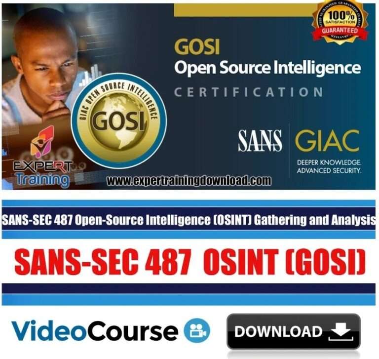 Open-Source Intelligence (OSINT) Gathering and Analysis - Expert Training