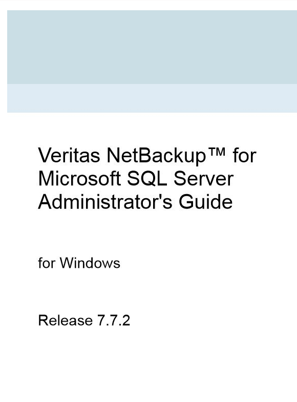 NetBackup772_AdminGuide_MSSQL_Win.pdf - Expert Training