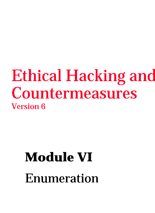 Module 06 Enumeration.pdf - Expert Training