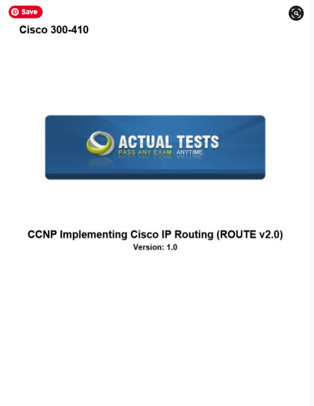 300-410 CCNP Implementing Cisco IP Routing (ROUTE v2.0) Version: 1. - Expert Training