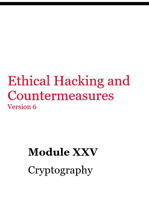 Module 25 Cryptography.pdf - Expert Training