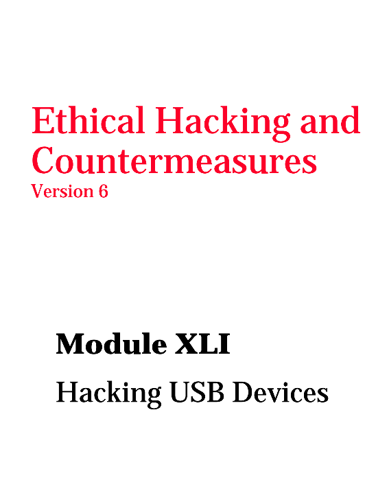 Module 41 Hacking USB Devices.pdf - Expert Training