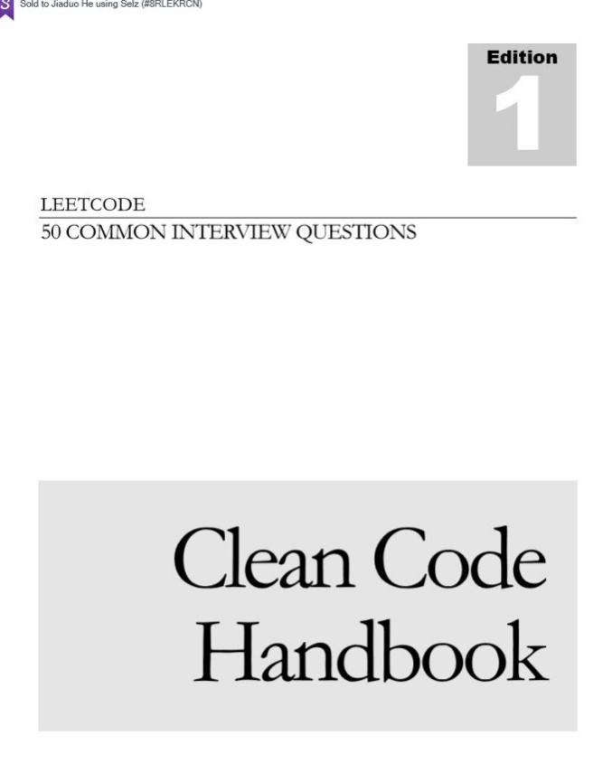 LeetCode Clean Code Handbook_ 50 Common Interview Questions-Leetcode (2014).pdf - Expert Training
