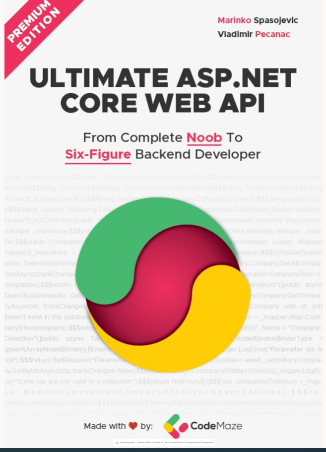 Ultimate ASP.NET Core Web API - From Complete Noob to Six-Figure Backend Developer.pdf - Expert ...