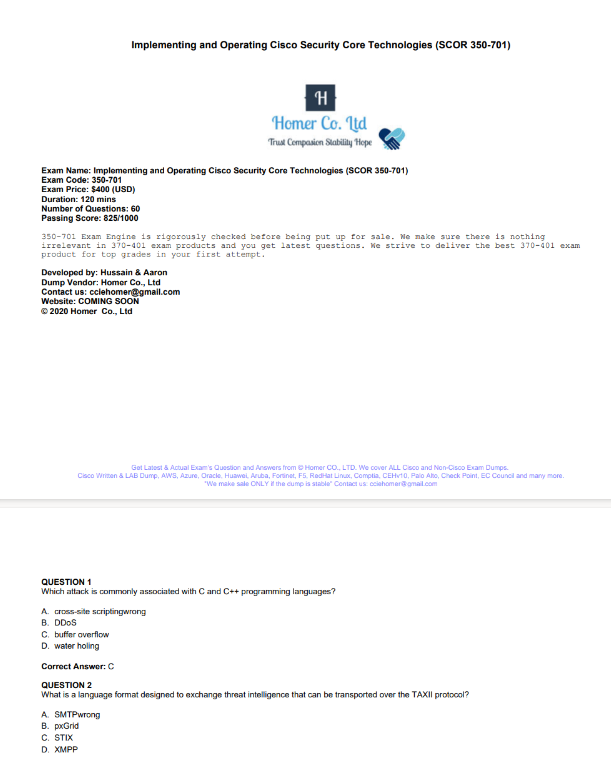 Implementing and Operating Cisco Security Core Technologies (SCOR 350-701 - Expert Training