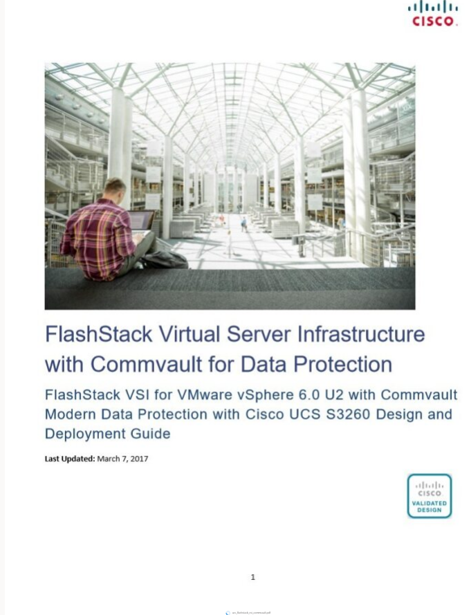 FlashStack Virtual Server Infrastructure with Commvault - Expert Training