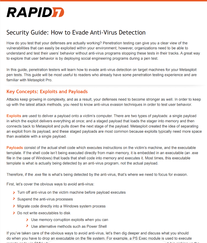 Security Guide: How to Evade Anti-Virus Detection - Expert Training