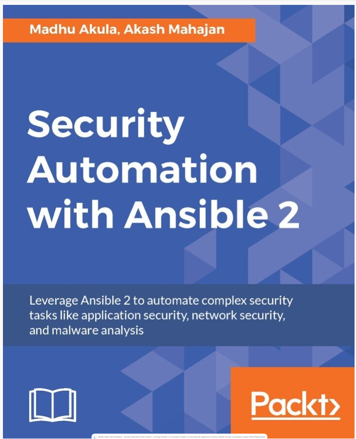 Security Automation With Ansible 2 Leverage Ansible 2 To Automate