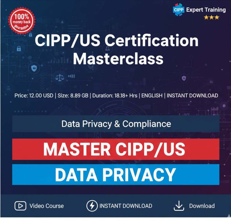 CIPP/US Certification Masterclass - Expert Training