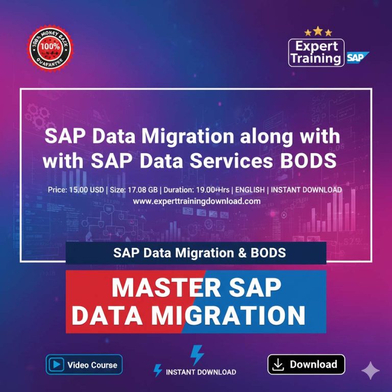 SAP Data Migration along with SAP Data Services BODS - Expert Training
