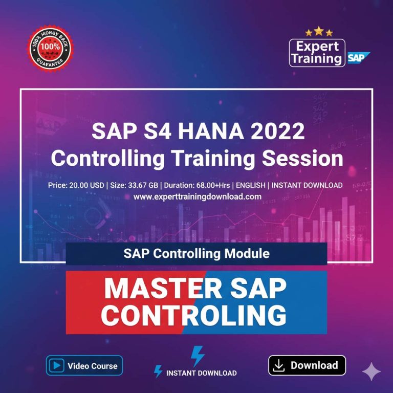 SAP S4 HANA 2022 Controlling Training Session - Expert Training