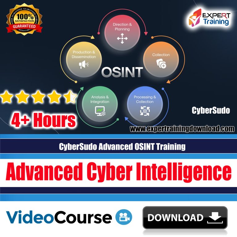 Advanced Cyber Intelligence OSINT - Expert Training