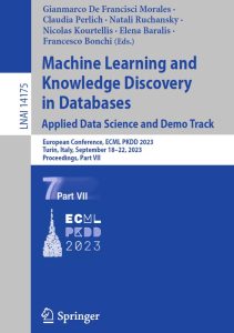 Machine Learning & Knowledge Discovery in Databases: Applied Data Science Research 2023 - Expert ...