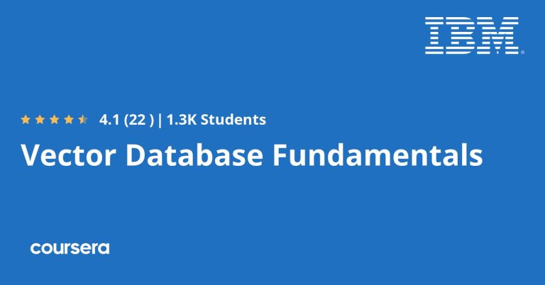 Vector Database Fundamentals Specialization 2024 - Expert Training