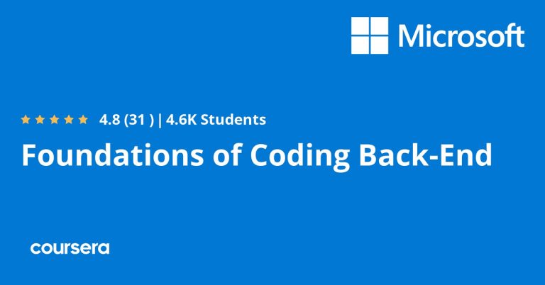 Foundations of Coding: Back-End (2025) - Coursera - Expert Training
