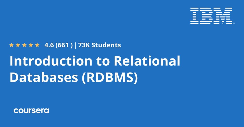 Introduction to Relational Databases (RDBMS) (2025) - Coursera - Expert Training