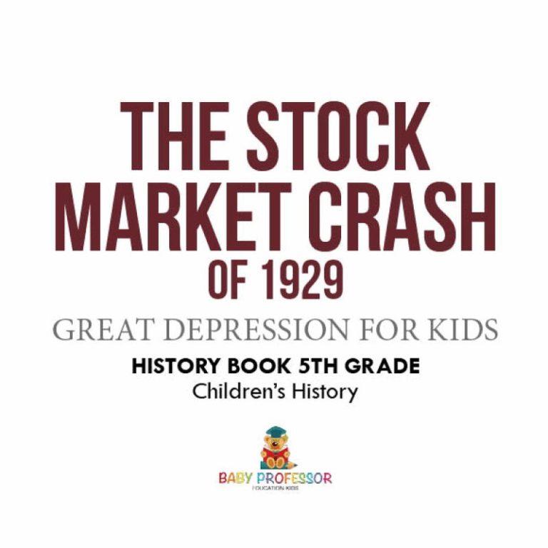 The Stock Market Crash of 1929 Great Depression for Kids History Book ...